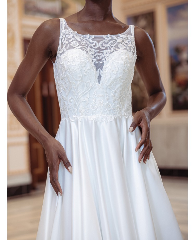 Robe empire satinée Promarried