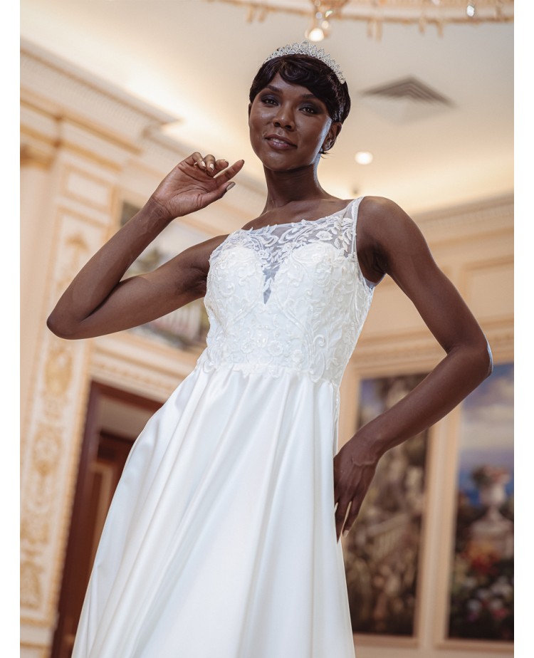 Robe empire satinée Promarried