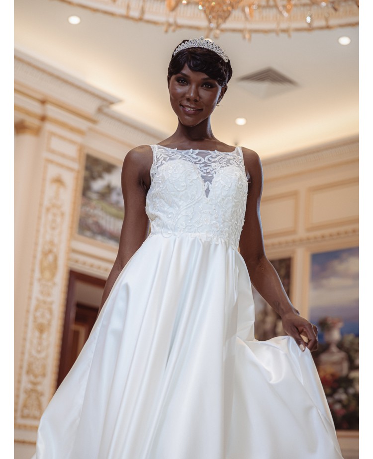 Robe empire satinée Promarried